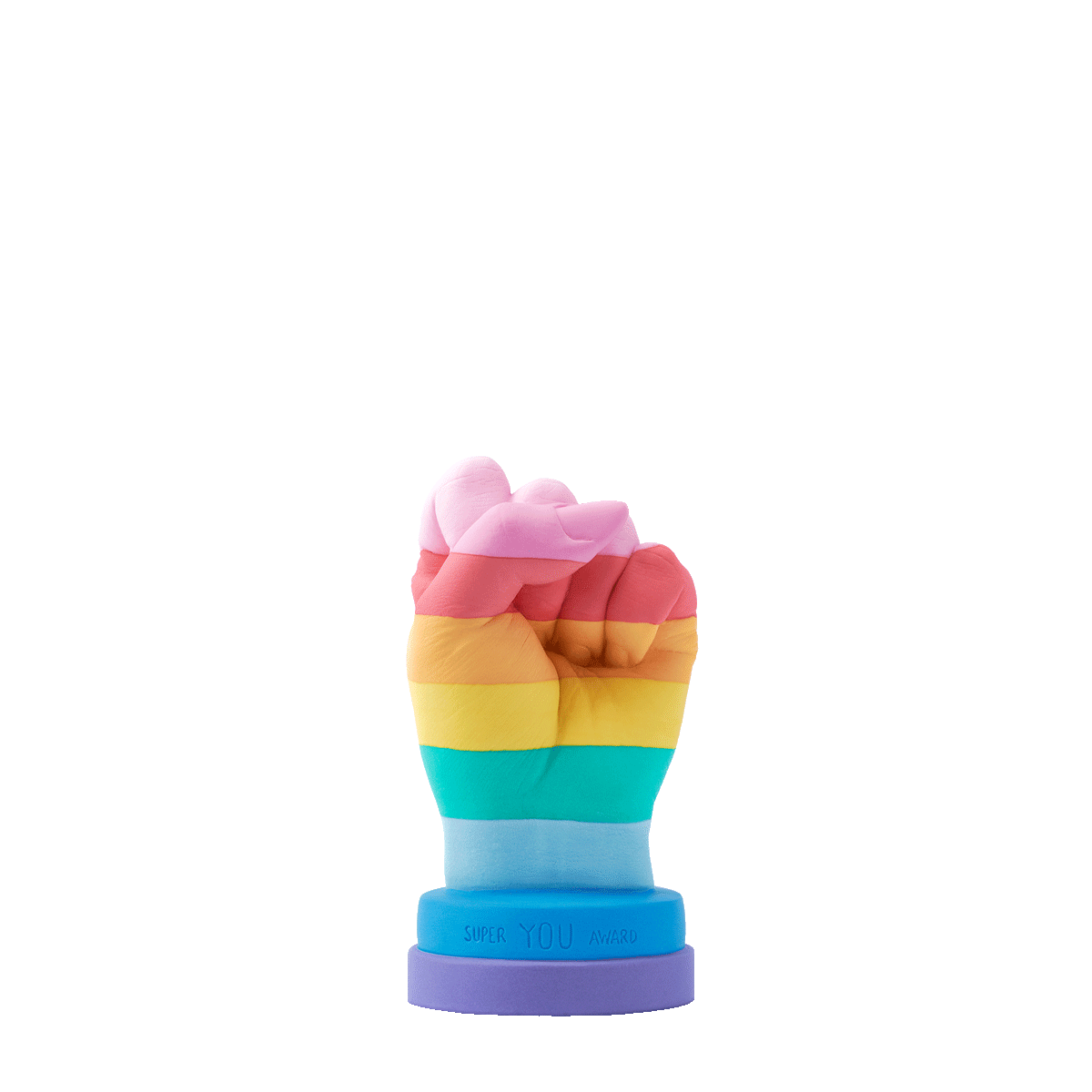 🌈 Rainbow Hand Statue ⚡︎ Gifts to celebrate uniqueness ⚡︎ SUPER YOU ...